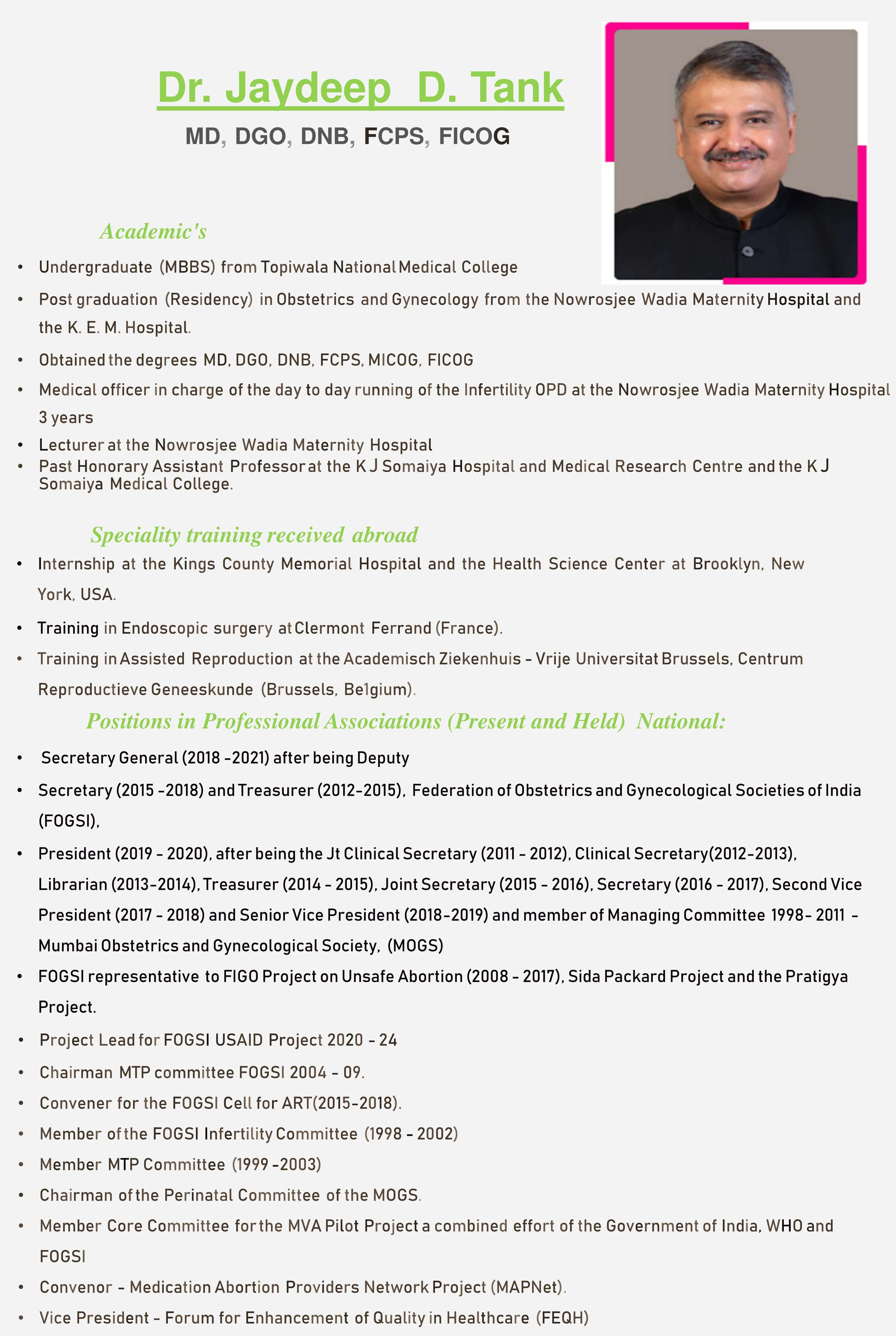 Presidents Page | The Journal of Obstetrics and Gynaecology of India